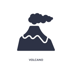 Eruption icon on white background simple element Vector Image