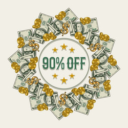 Folded Money Vector Images (over 2,200)