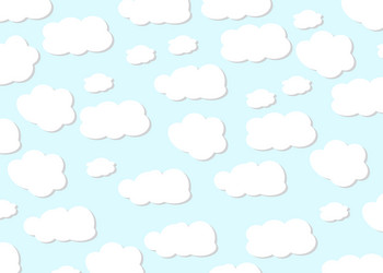 Cloud design baby background blue sky with clouds Vector Image