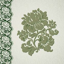 Mint lace border Royalty Free Vector Image - VectorStock