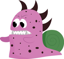 Angry Cartoon Slug Clipart