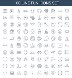 Fun icons Royalty Free Vector Image - VectorStock