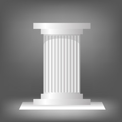 Antique marble column concept Royalty Free Vector Image