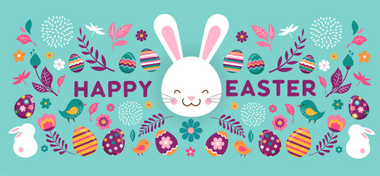 Happy easter banners Royalty Free Vector Image