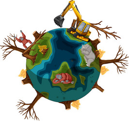 Causes Of Land Pollution Clipart