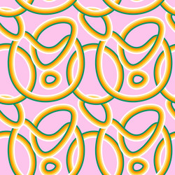 Retro 60s style pattern with pastel color rainbow Vector Image