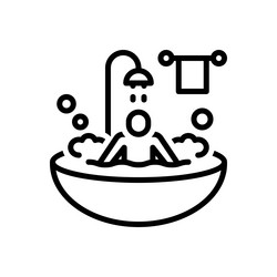 Bathing Royalty Free Vector Image - VectorStock