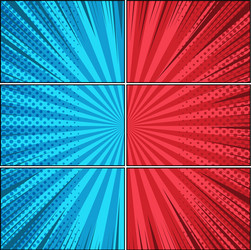 Three bright comic book style banner design Vector Image