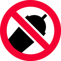 No beer prohibited sign forbidden modern sticker Vector Image
