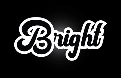 Bright hand written word text for typography Vector Image