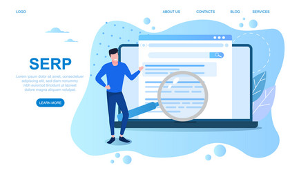 Search engine result page Royalty Free Vector Image