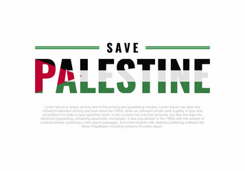 Save palestine Royalty Free Vector Image - VectorStock