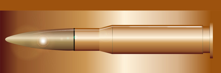 Rifle bullet outline drawing Royalty Free Vector Image