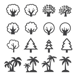Tree line icon Royalty Free Vector Image - VectorStock
