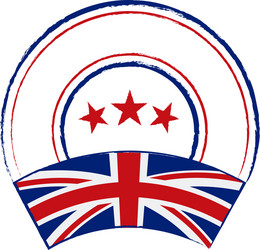 English triangle flag hanging Royalty Free Vector Image