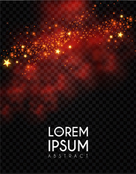 Magic fog with light on transparent background Vector Image