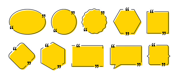 Quote text box circle bubble for comment mark Vector Image