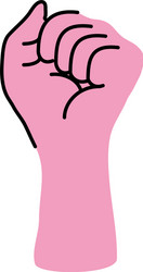 Raised hand protest Royalty Free Vector Image - VectorStock