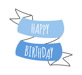 Birthday Card Greeting Happy Inscription Vector Images (over 4,100)