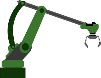 Isolated robotic arm icon Royalty Free Vector Image