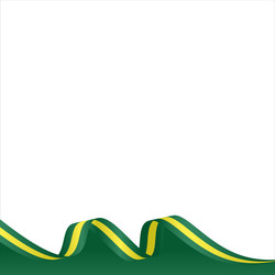 Brazilian flag border Royalty Free Vector Image