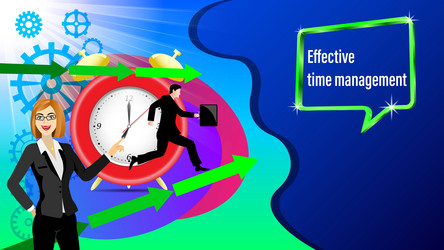 Effective time management Royalty Free Vector Image