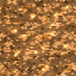 Luxury triangle geometric pattern gold background Vector Image