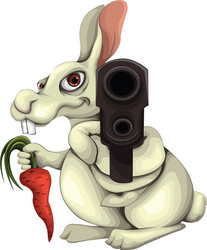 Fabulous rabbit Royalty Free Vector Image - VectorStock