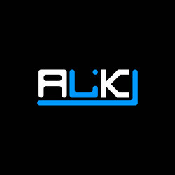 Alk letter logo creative design with graphic Vector Image