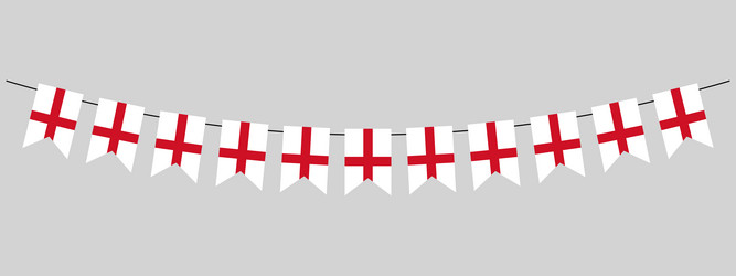 Uk flag garland union jack pennants chain Vector Image