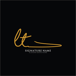 Initial letter se logo handwritten signature Vector Image