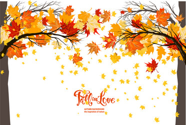 Fall tree Royalty Free Vector Image - VectorStock