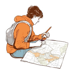 Person with Map Vector Images (over 36,000)