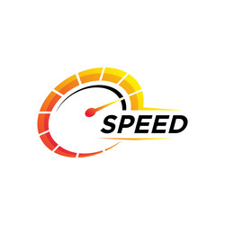 Speed rpm logo design inspiration Royalty Free Vector Image