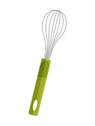 Whisk in cartoon style isolated on white Vector Image