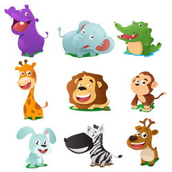 Cartoon animal clip art Royalty Free Vector Image