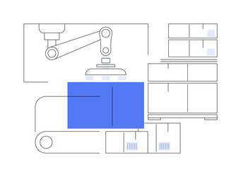 Automated sortation system isolated cartoon Vector Image