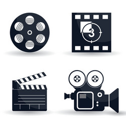 Movie design cinema concept film Royalty Free Vector Image