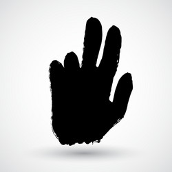 Hand with middle finger icon Royalty Free Vector Image