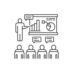 Prototype color line icon new project pictogram Vector Image