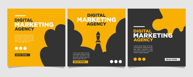 Business social media post template square Vector Image