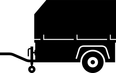 Cargo utility trailer Royalty Free Vector Image