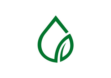 Drop leaf logo Royalty Free Vector Image - VectorStock