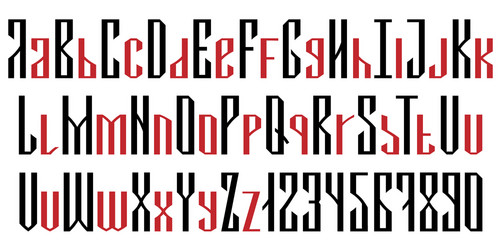 Color cyrillic alphabet - russian font Royalty Free Vector