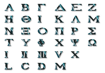 Alphabet Greek Numbers Vector Images (over 160)