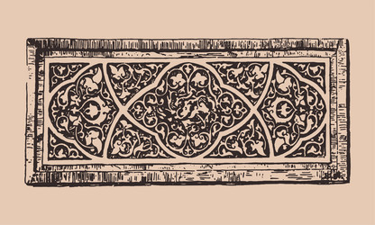 Ancient antique traditional frame ornament Vector Image