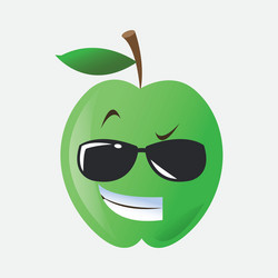 Apple shape cartoon Royalty Free Vector Image - VectorStock