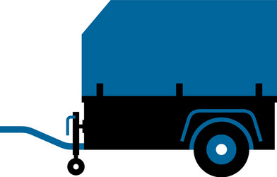 Towed utility trailer Royalty Free Vector Image