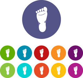 Foot left leg icon simple style Royalty Free Vector Image