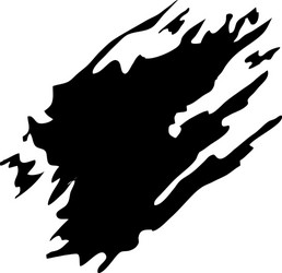 Black patch brush stroke icon Royalty Free Vector Image